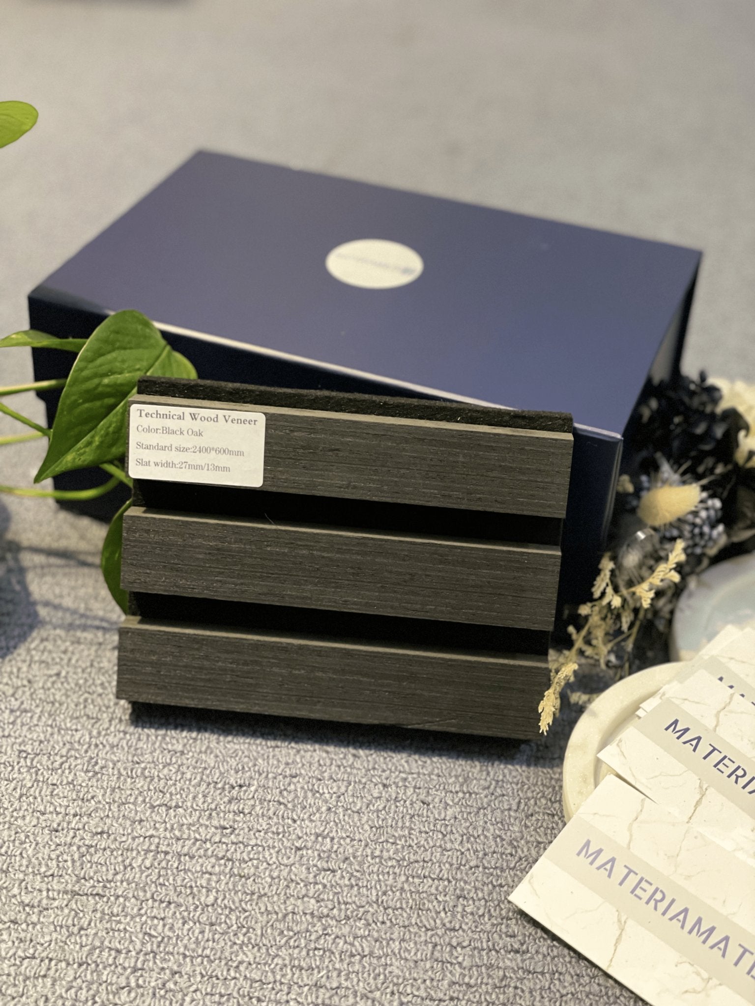 ACOUSTIC TECHNICAL BLACK OAK SLAT WOOD PANEL – Materiamate